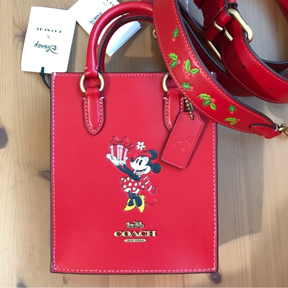 Coach | Bags | Disney X Coach North South Mini Tote With Minnie Mouse ...